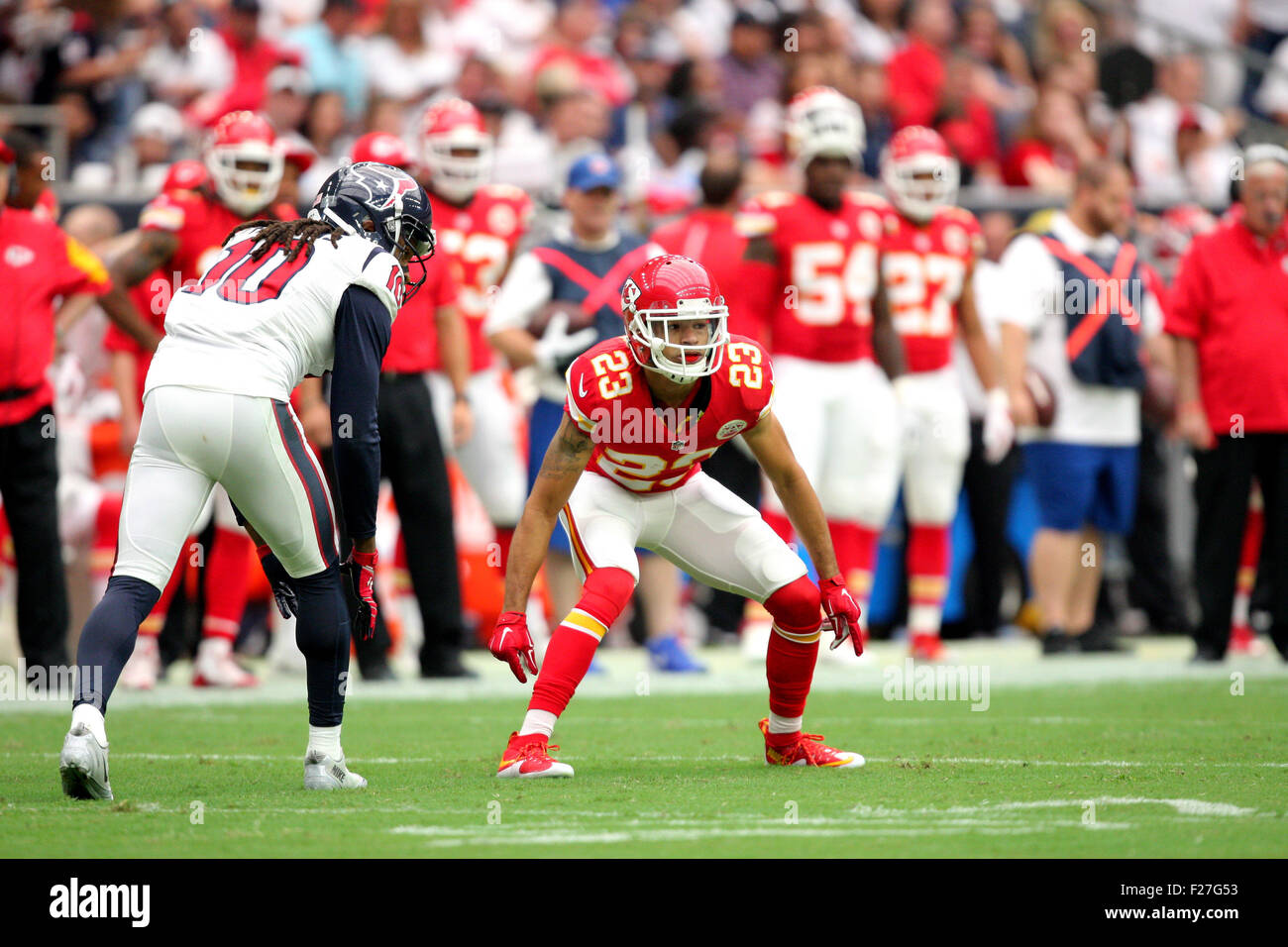 Houston, TX, USA. 13th Sep, 2015. Kansas City Chiefs cornerback Phillip ...