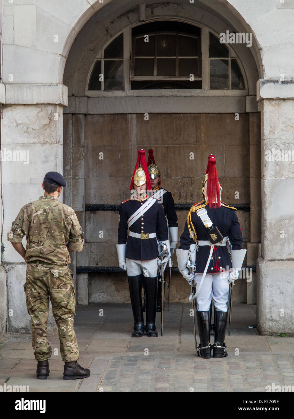 Household cavalry guard london march hi-res stock photography and ...
