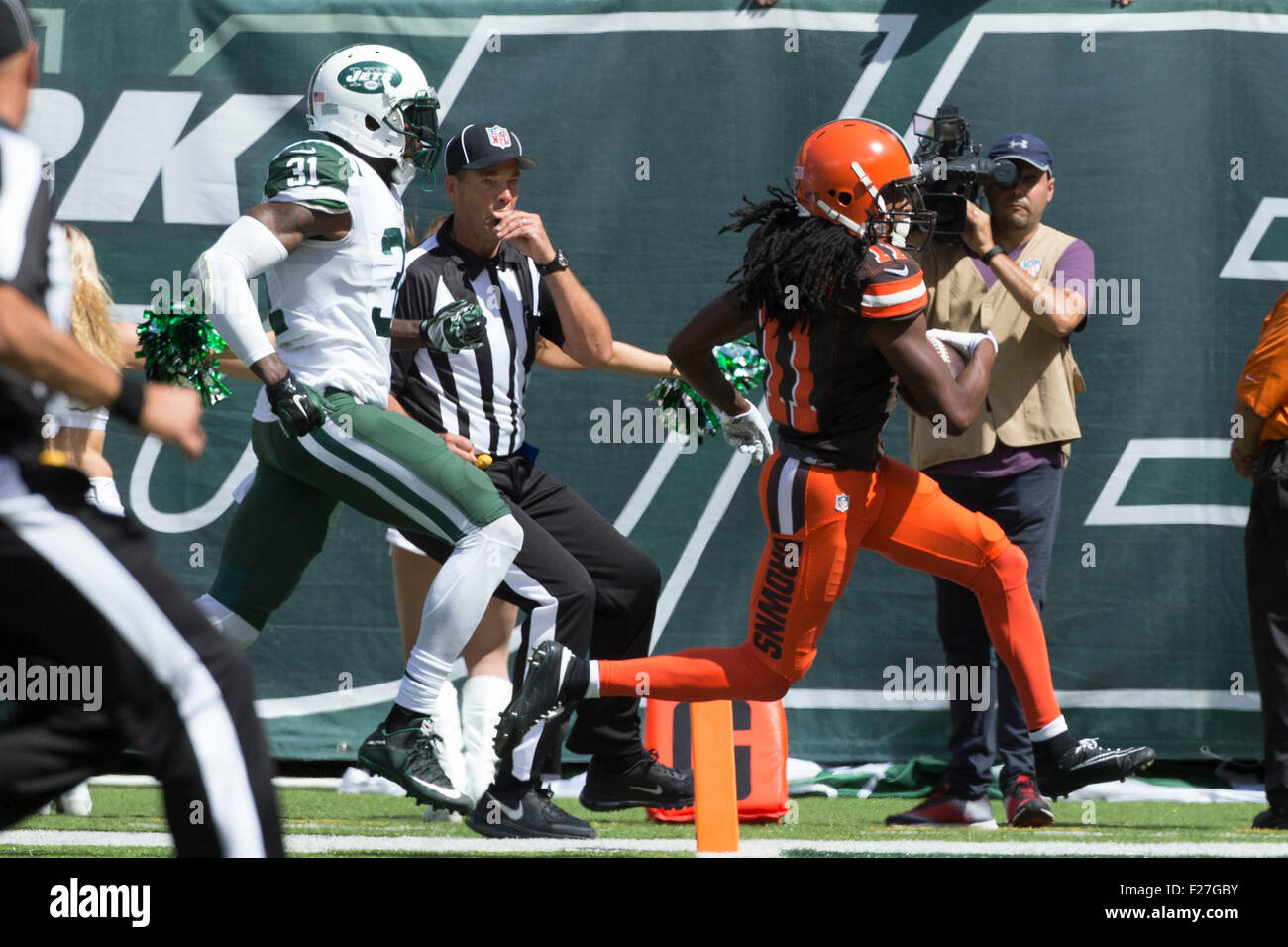 East Rutherford, New Jersey, USA. 13th September, 2015. Cleveland ...