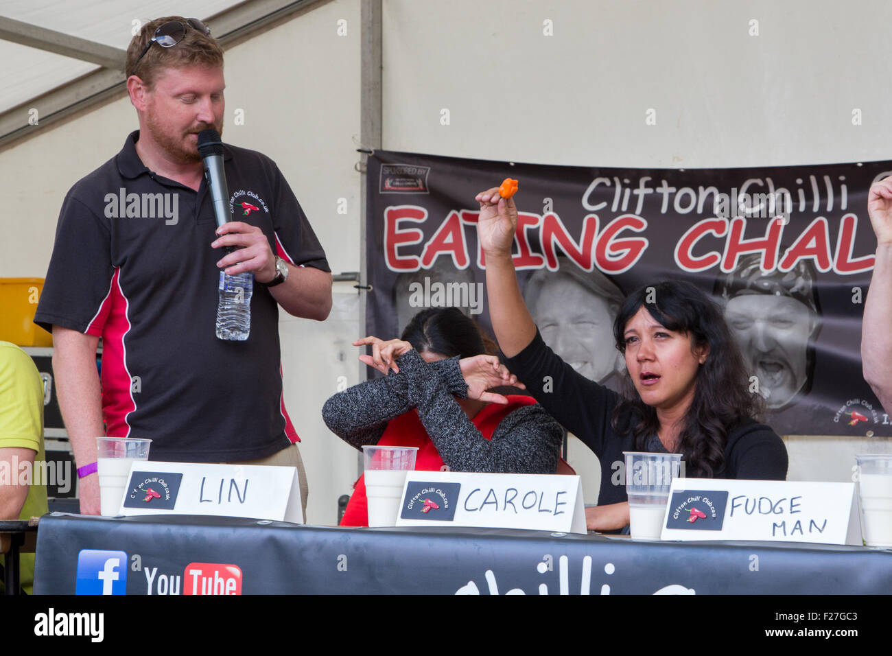 Chilli pepper eating contest hi-res stock photography and images - Alamy
