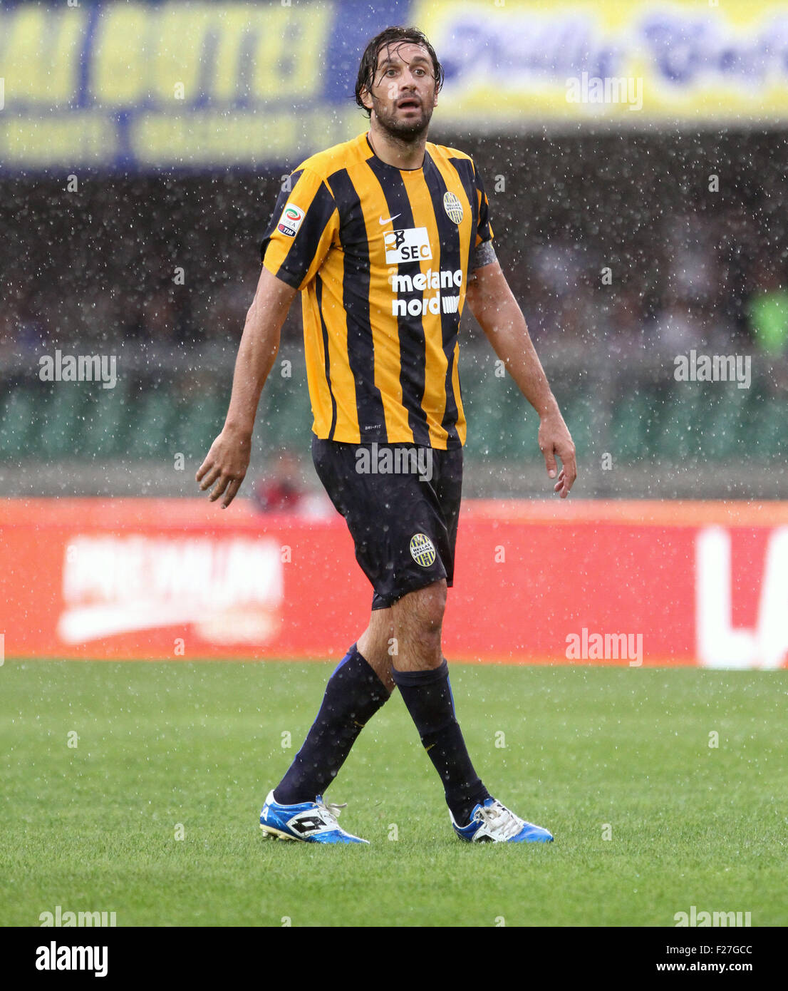 ITALY, Verona: Hellas Verona's forward Luca Toni looks during the ...