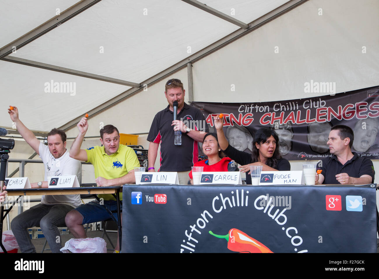 Bath, UK. 13th Sep, 2015. The annual Chilli Festival in Upton Cheyney ...