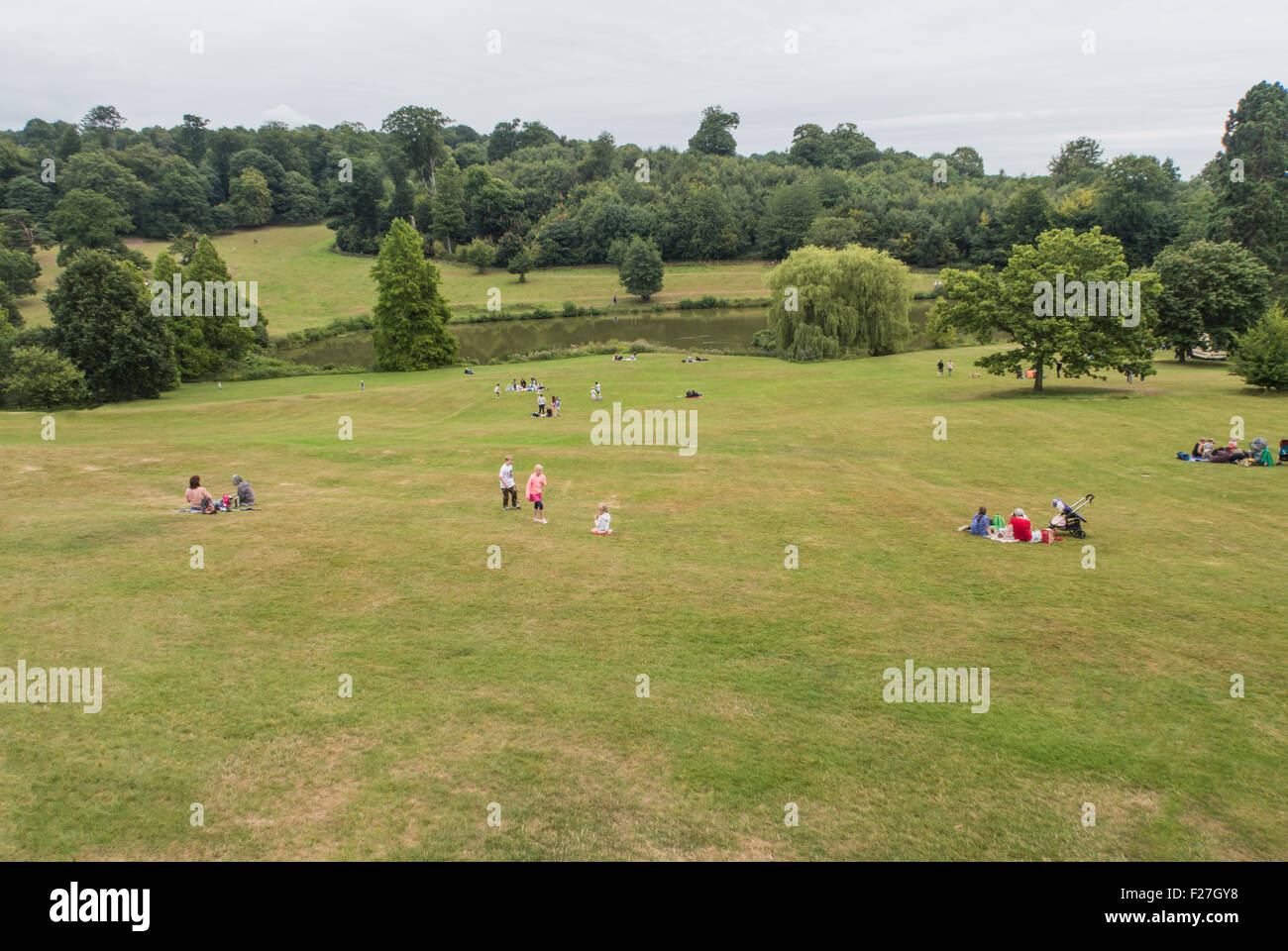 Chartwell country park scene on a sunny afternoon Stock Photo - Alamy