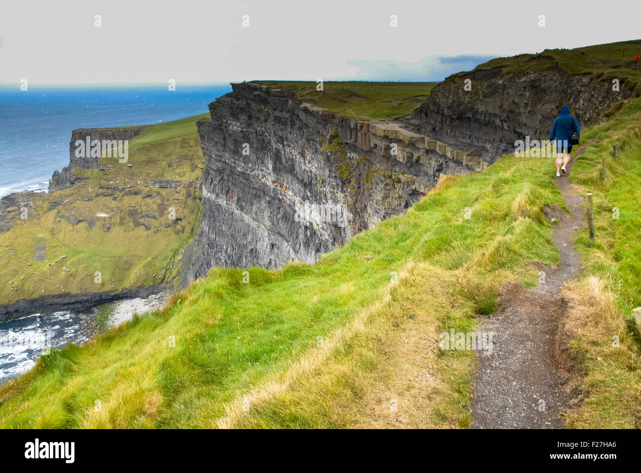 Footpath by cliffs hi-res stock photography and images - Alamy