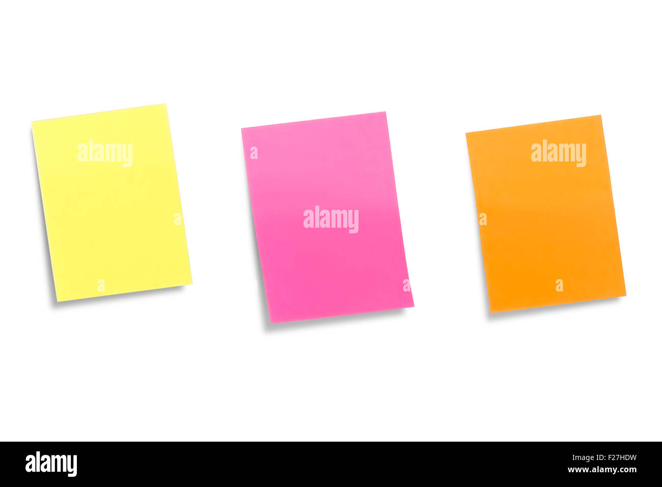 Color stickers isolated on a white background Stock Photo - Alamy