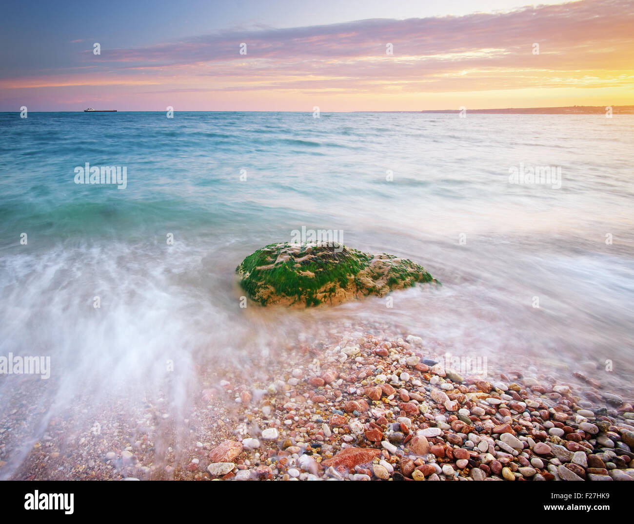 Beautiful seascape. Composition of nature Stock Photo - Alamy