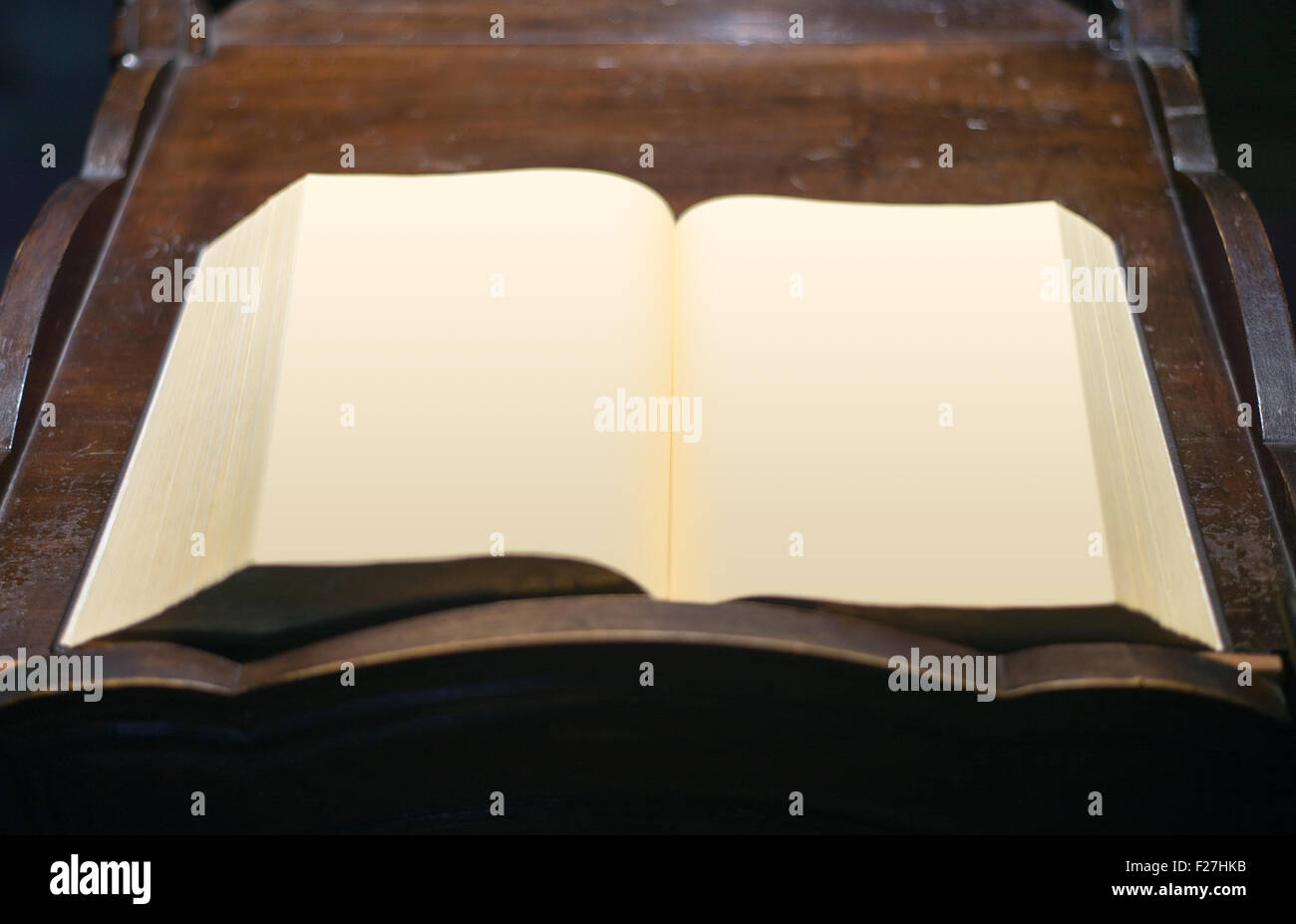 Open long book Stock Photo - Alamy