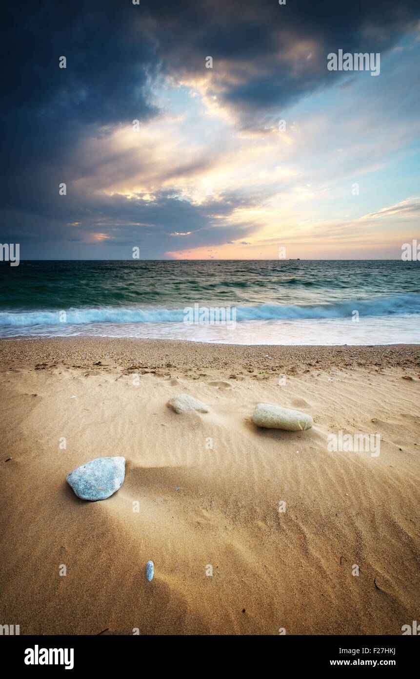 Beautiful seascape. Composition of nature Stock Photo - Alamy