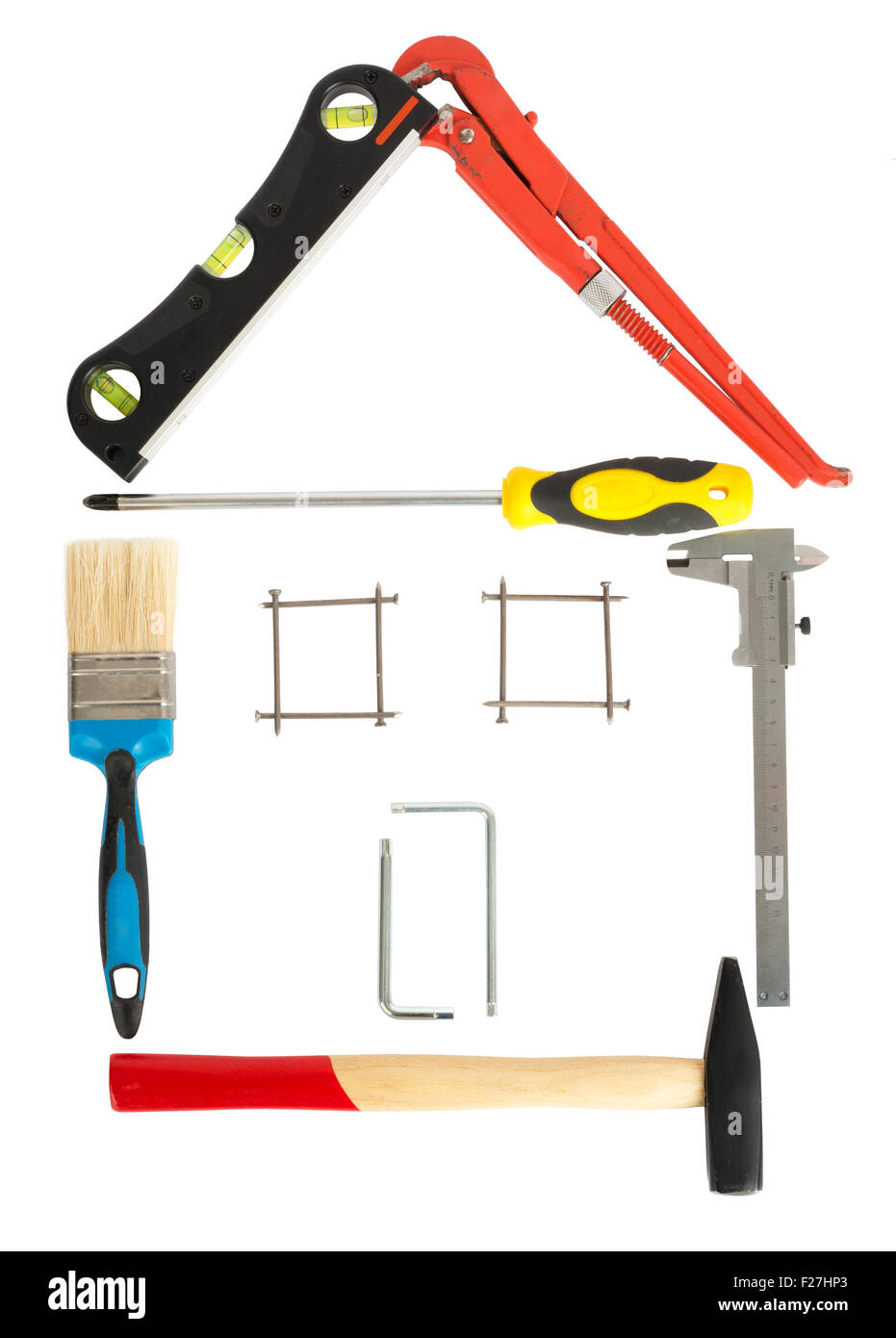 House made up from tools Stock Photo - Alamy