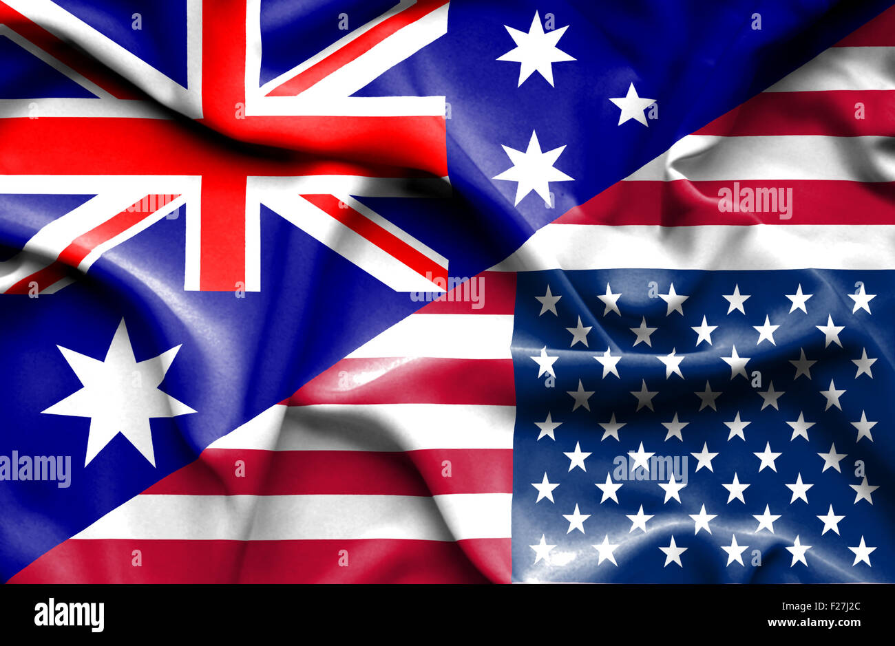 Australian united states flag hi-res stock photography and images - Alamy