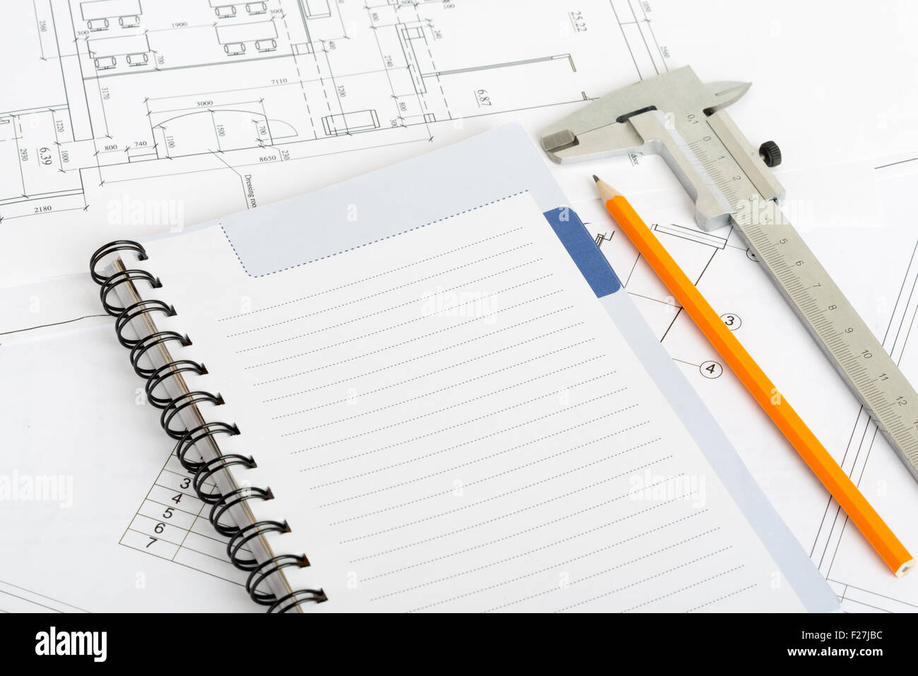 Drawings and exercise book Stock Photo - Alamy