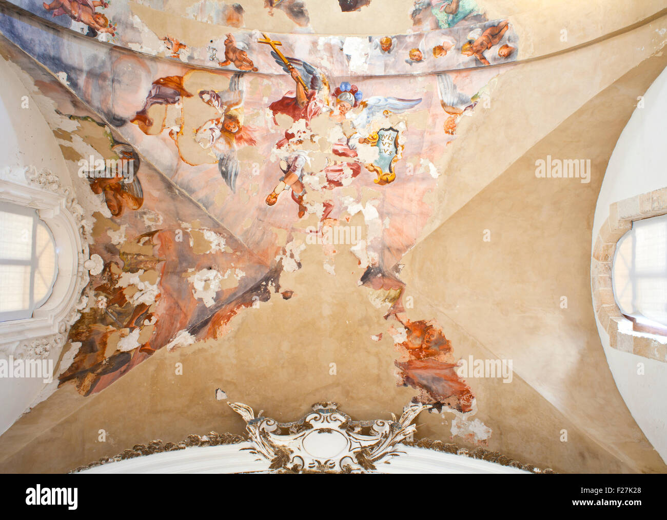 Ceiling frescoes in an old building Stock Photo - Alamy