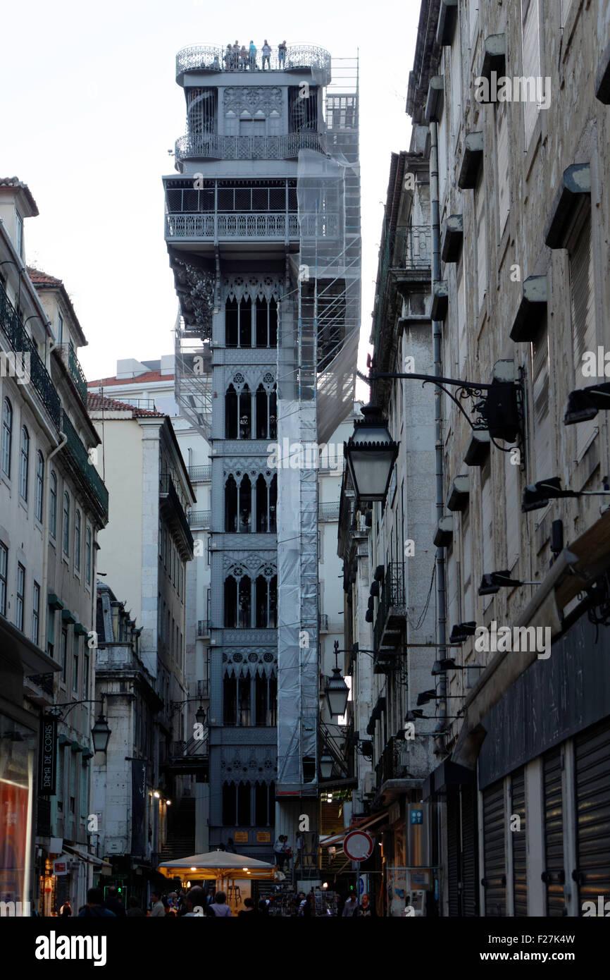 Santa Justa Lift Stock Photo - Alamy