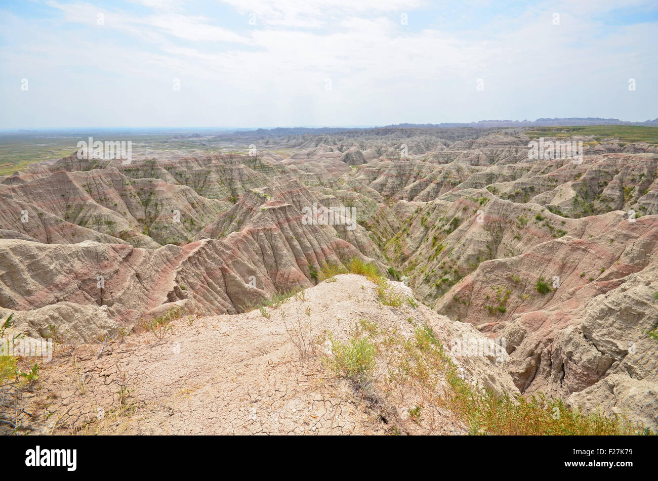 view of Badlands National Park in South Dakota Stock Photo - Alamy