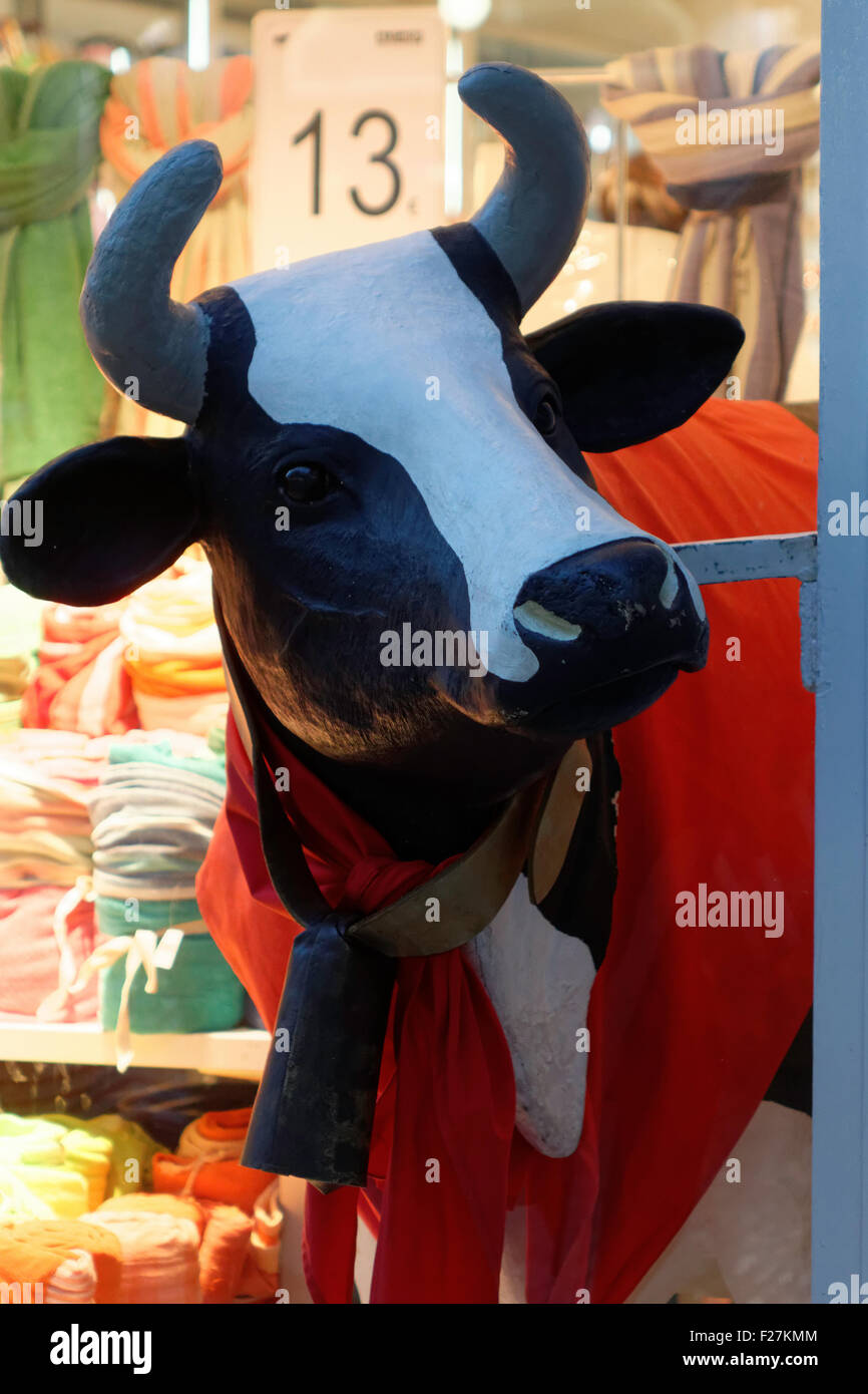 Shop Display Cow Stock Photo - Alamy