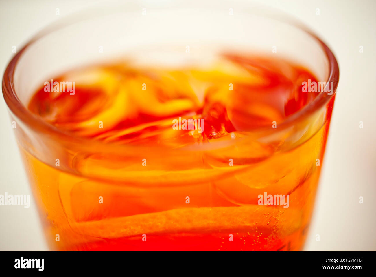 Spritz, glass with italian drink Stock Photo - Alamy