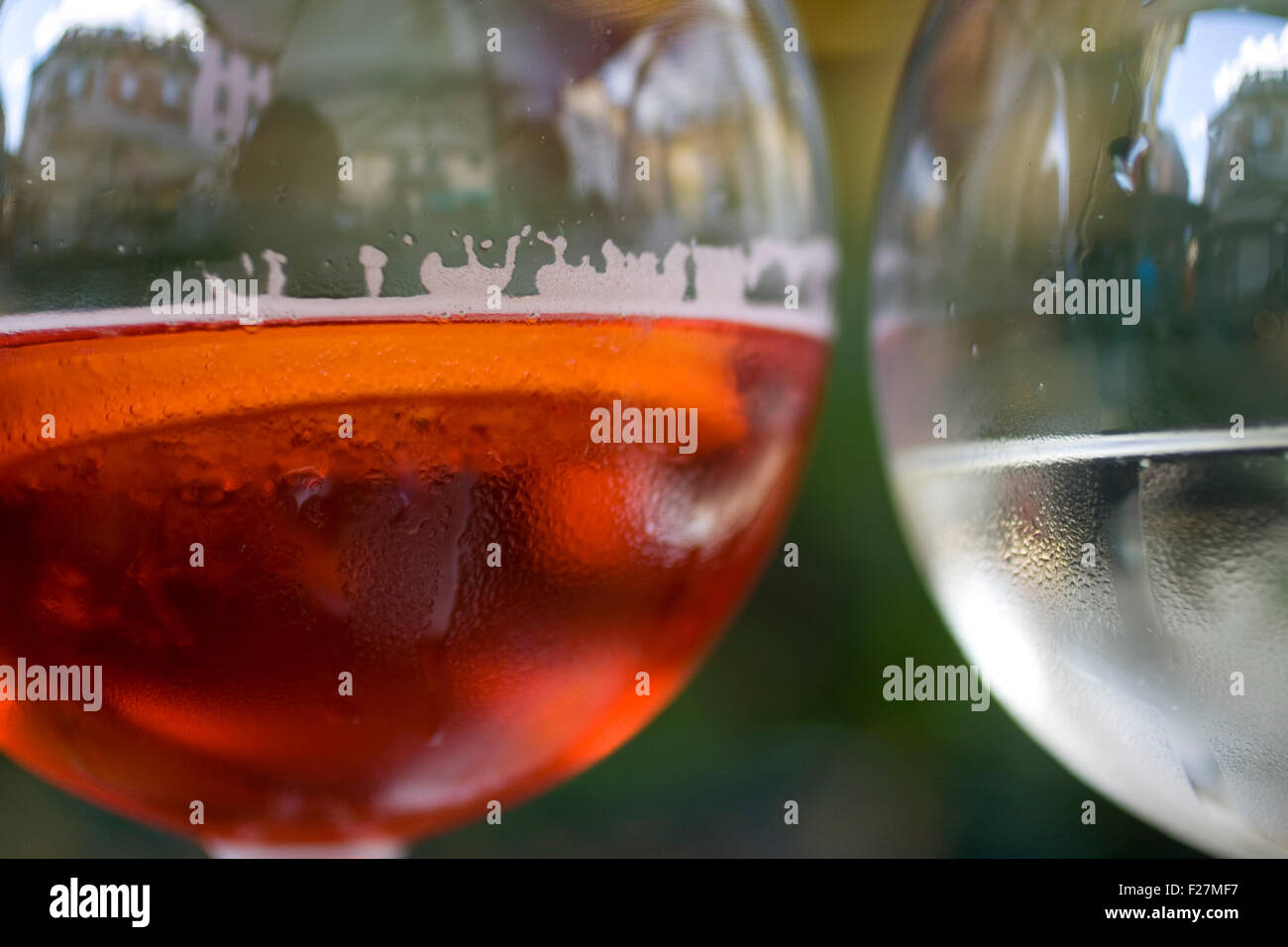 Spritz, glass with italian drink Stock Photo - Alamy