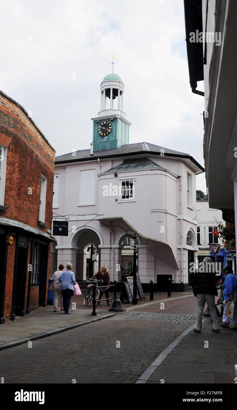 Godalming Surrey UK - The Clock Tower in the High Street Stock Photo ...