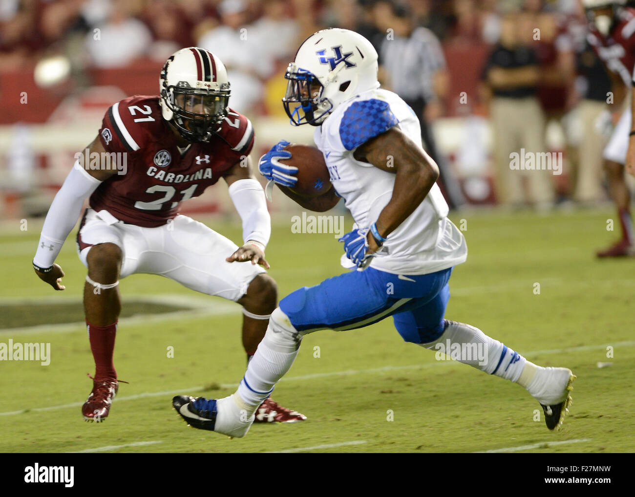 September 12 - Columbia, South Carolina, USA -.Kentucky RB Jojo Kemp ...