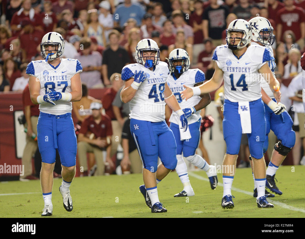 September 12 - Columbia, South Carolina, USA -.Kentucky QB Patrick ...
