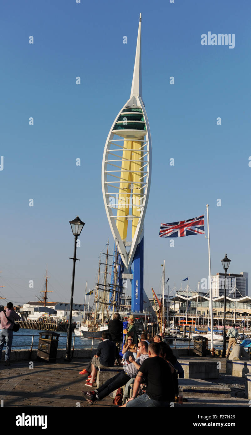 Portsmouth Hampshire UK - View of the Emirates Spinnaker Tower being ...