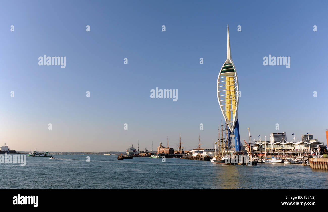 Portsmouth Hampshire UK - View of the Emirates Spinnaker Tower being ...