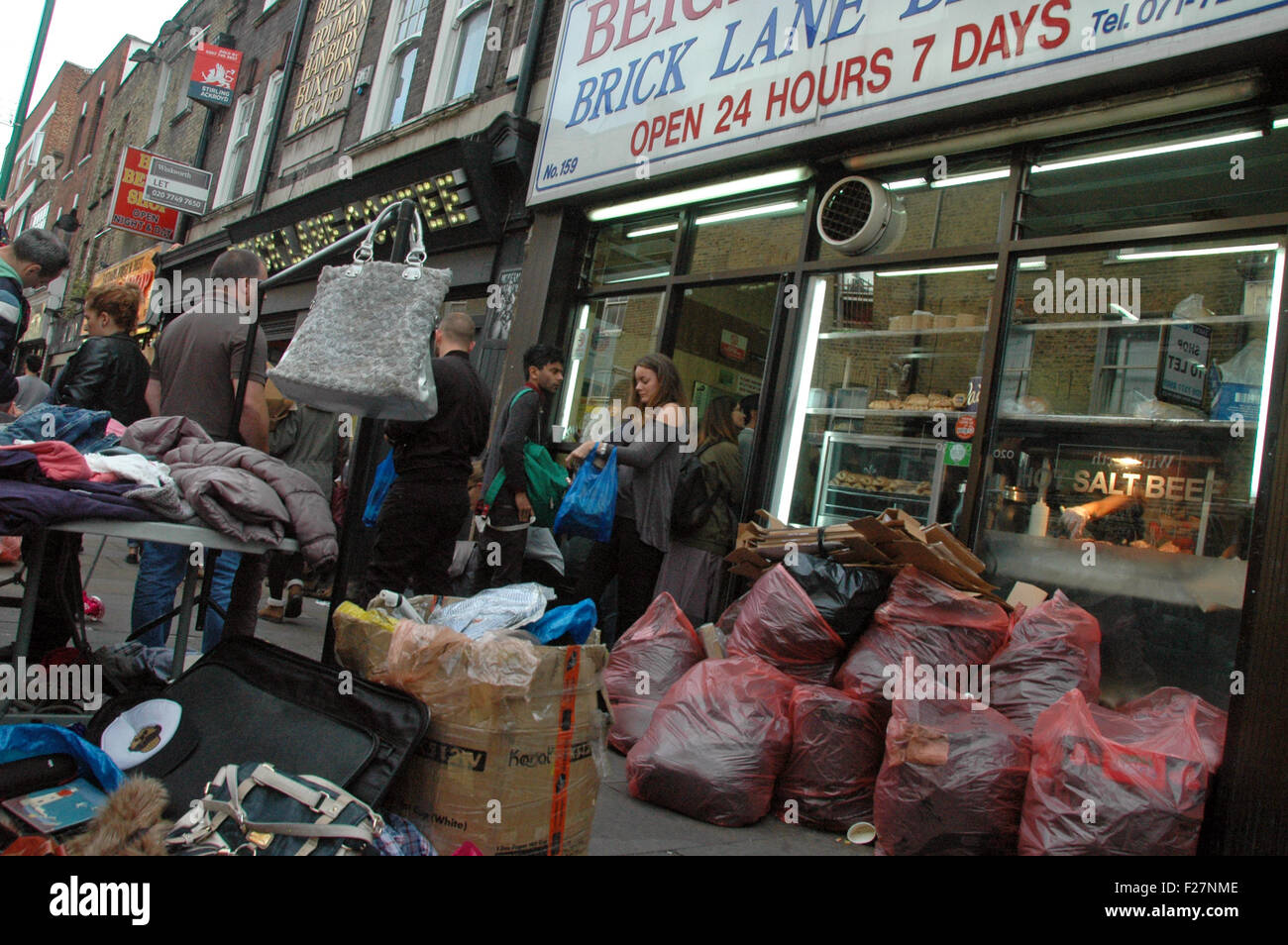 London, UK, 13 September 2015, Brick Lane Bakery famous for it's ...