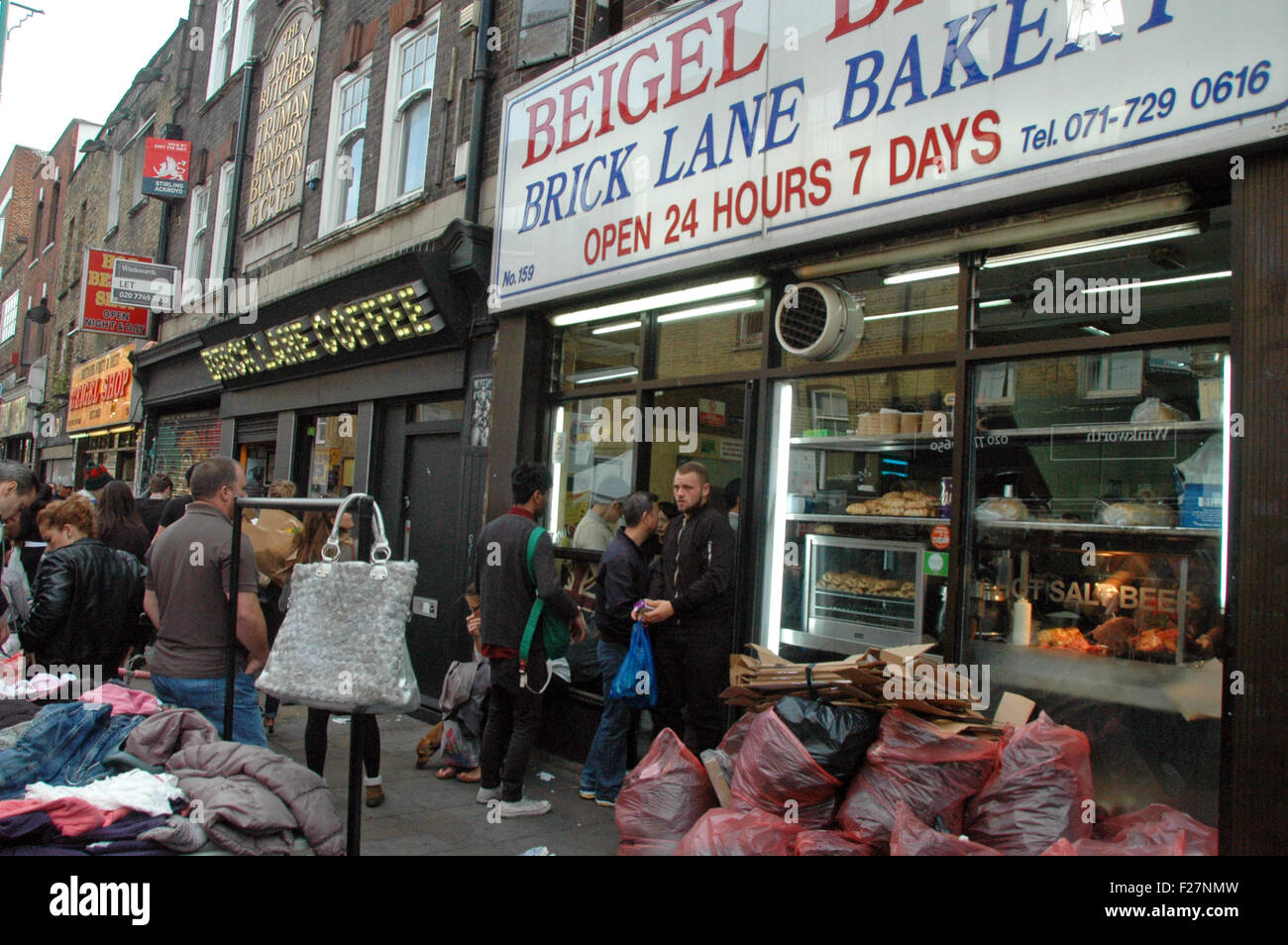 London, UK, 13 September 2015, Brick Lane Bakery famous for it's ...