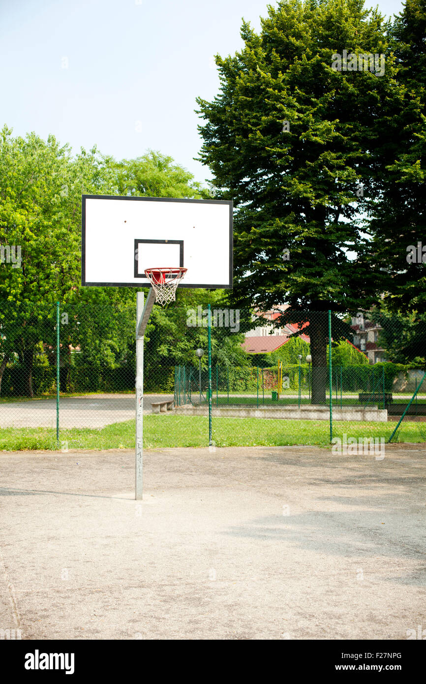 Photo of old basketball table Stock Photo - Alamy