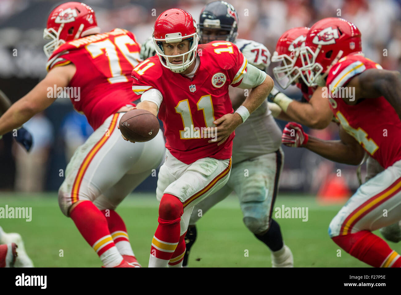 Houston, Texas, USA. 13th Sep, 2015. Kansas City Chiefs quarterback ...
