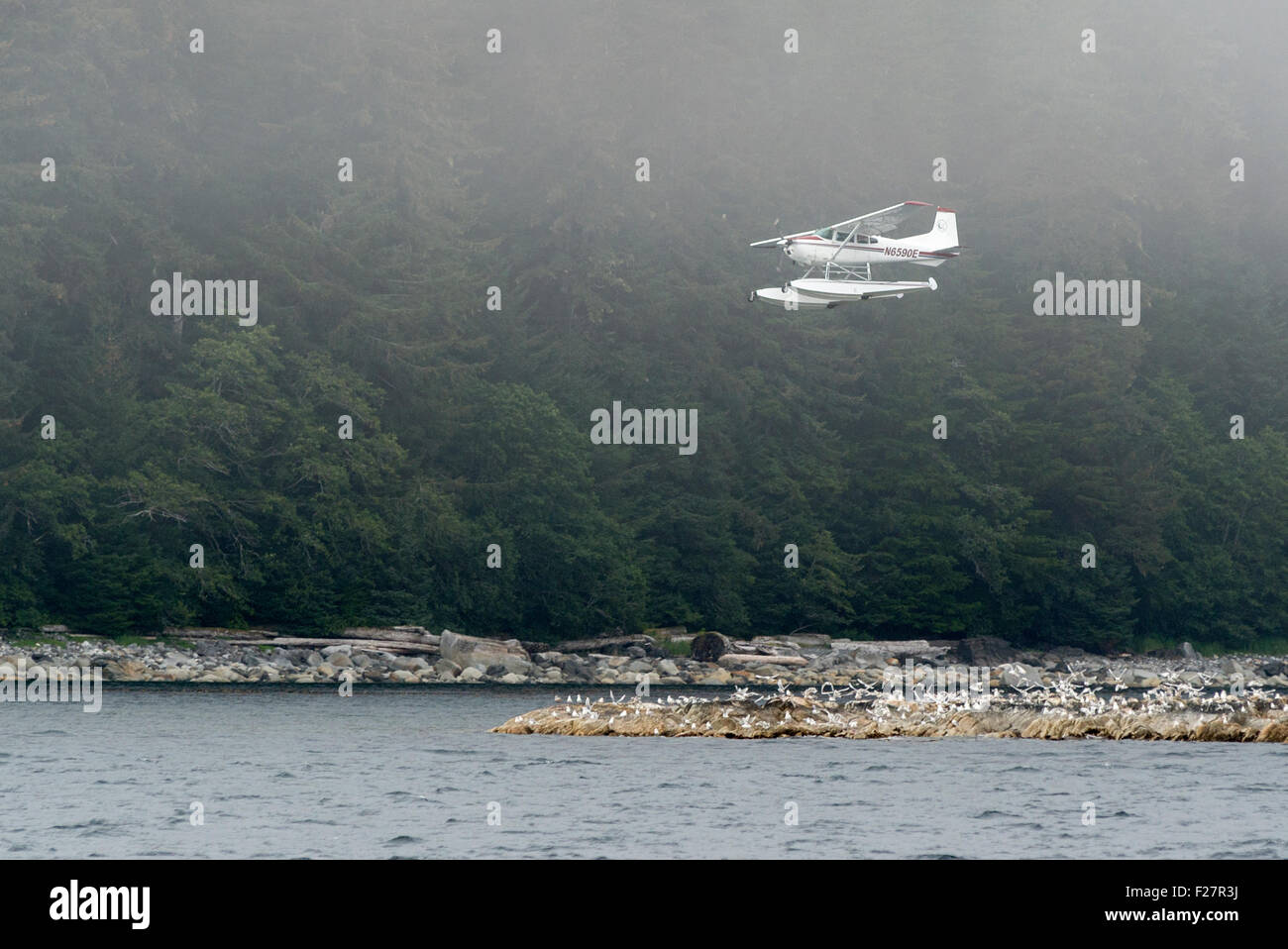 Float plane flying hi-res stock photography and images - Alamy