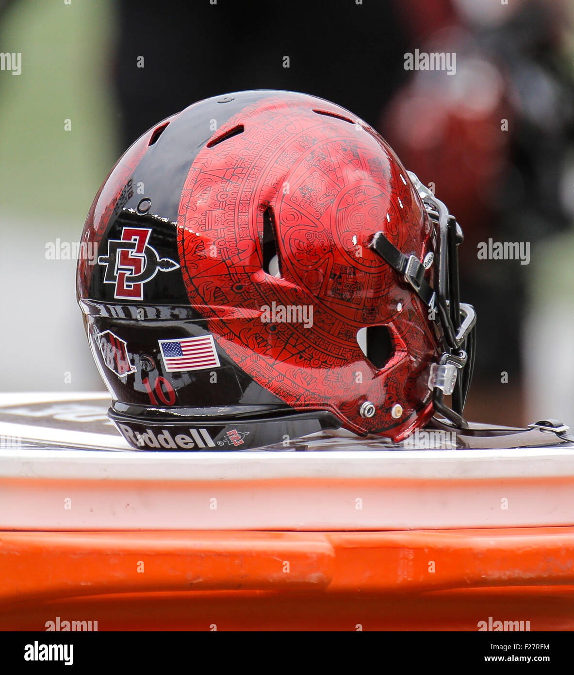 Berkeley USA CA. 12th Sep, 2015. San Diego State Helmets during the ...