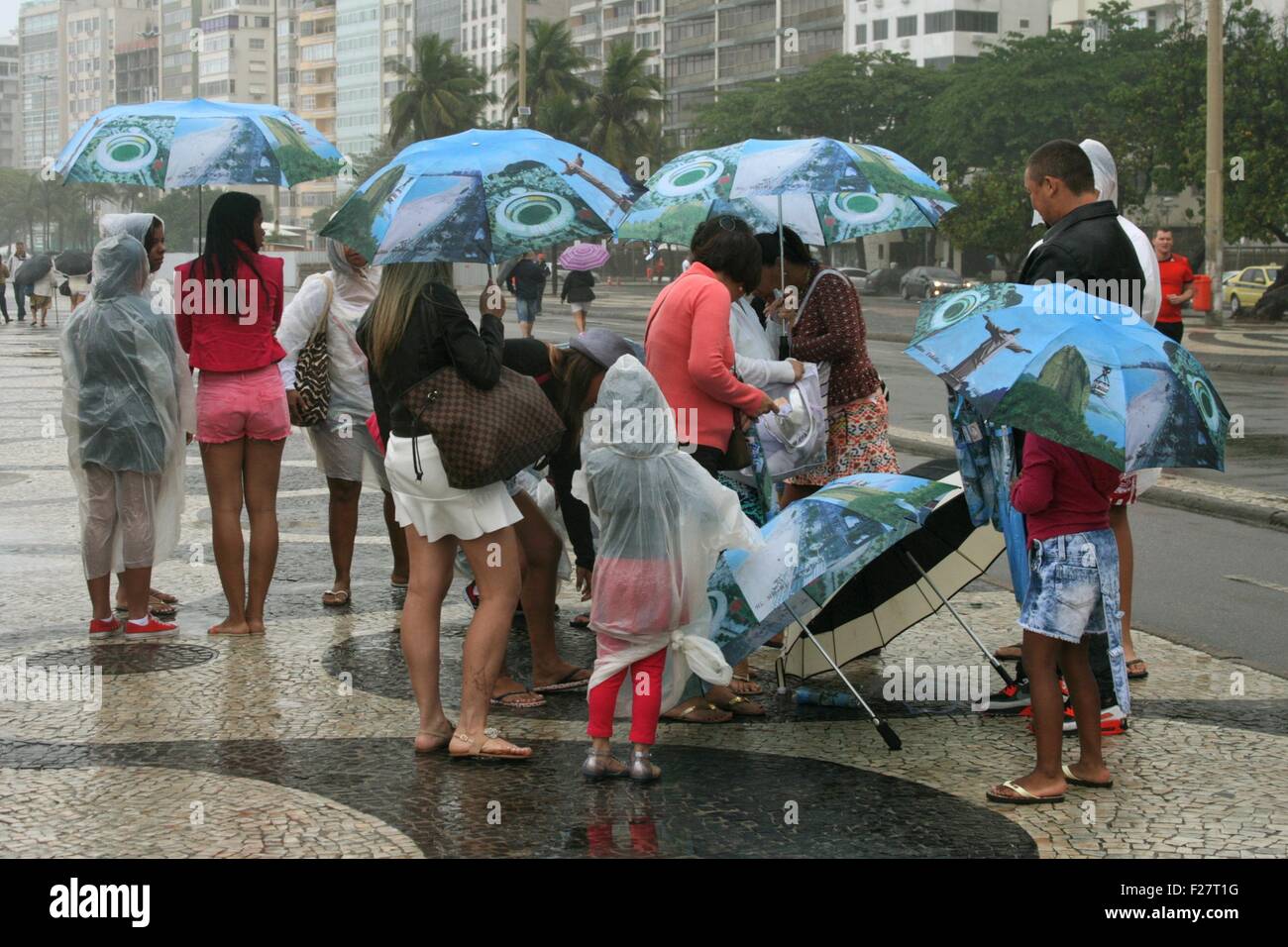 Rio de Janeiro, Brazil, 13th September 2015. Weather in Rio: rainy and ...