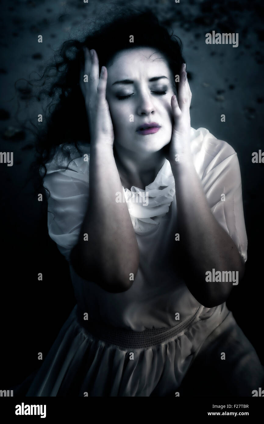 a woman in distress Stock Photo - Alamy