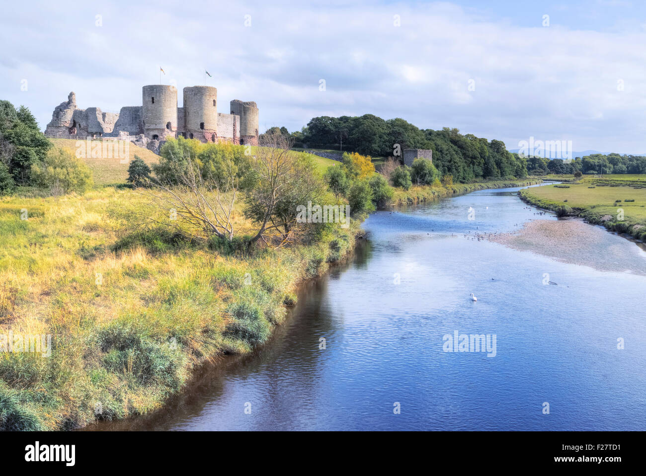 Rhuddlan Castle, Denbighshire, Wales, United Kingdom Stock Photo - Alamy