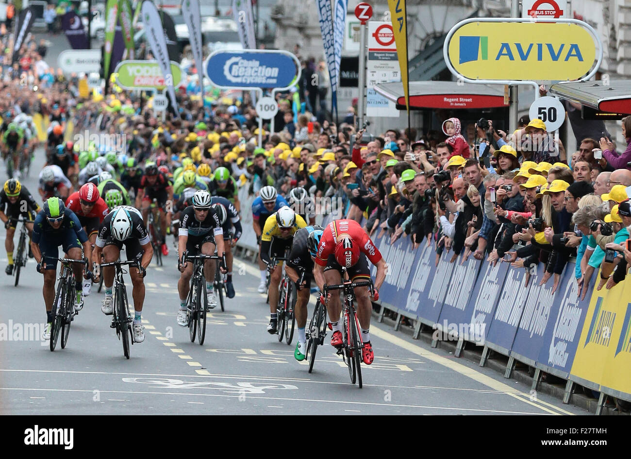 London, UK. 13th Sep, 2015. Tour of Britain Stage Eight. London Finish ...