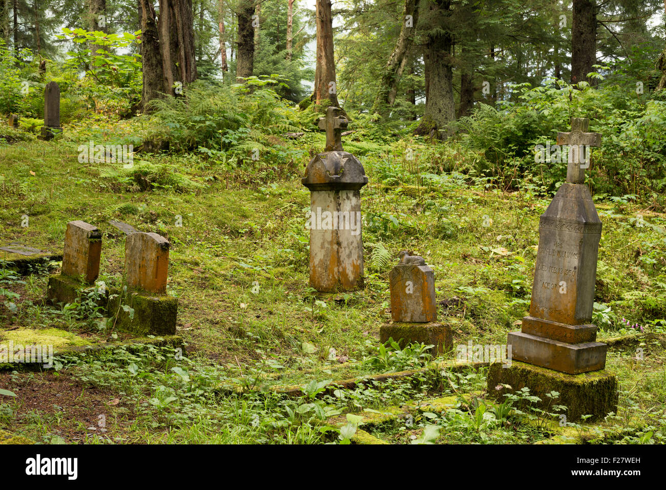 Russian Cemetery in Sitka, Alaska Stock Photo - Alamy