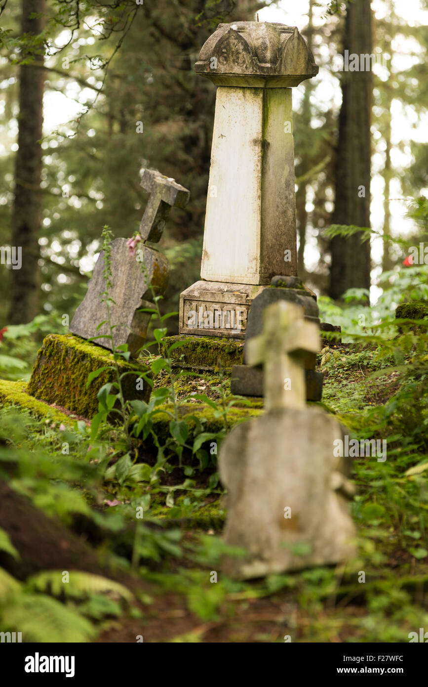 Russian Cemetery in Sitka, Alaska Stock Photo - Alamy