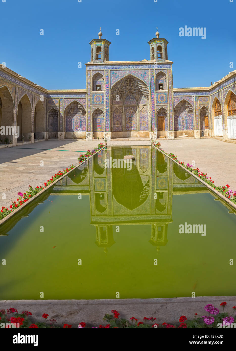 Nasir al-Mulk Mosque vertical Stock Photo - Alamy