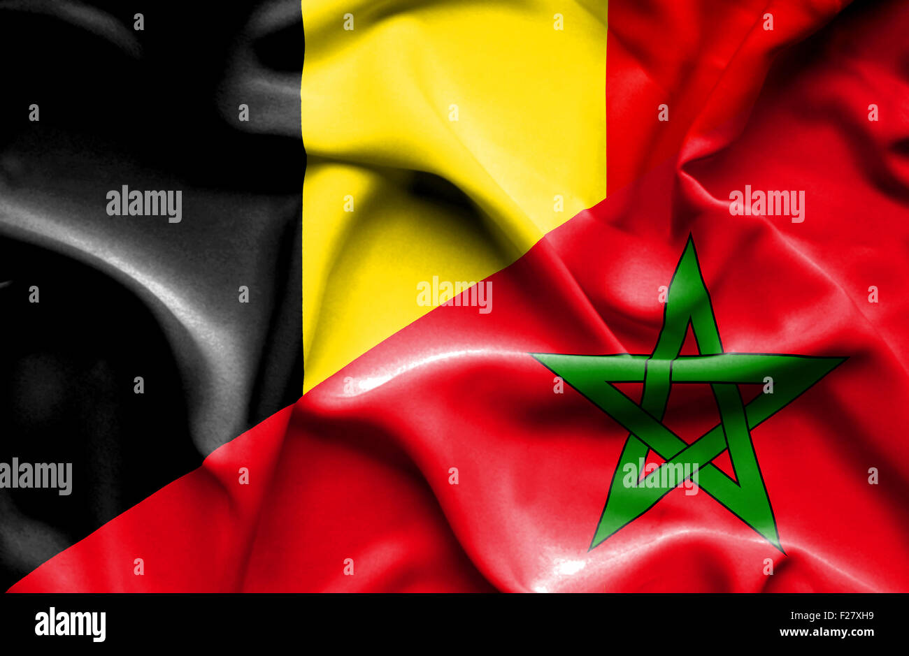 Belgium morocco flag hi-res stock photography and images - Alamy