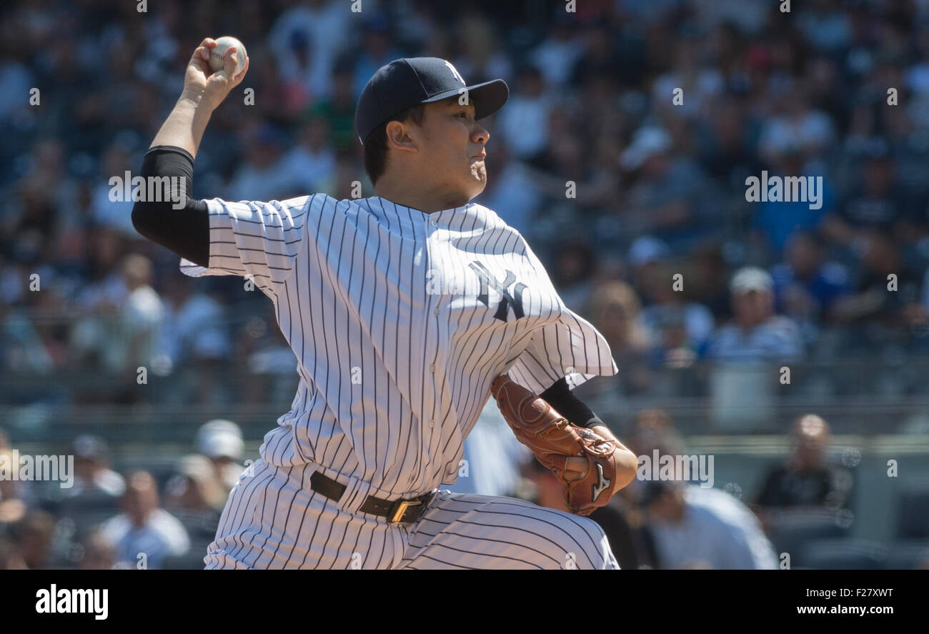 New York, NY, USA. 13th Sep, 2015. Yankees' pitcher MASAHIRO TANAKA in ...