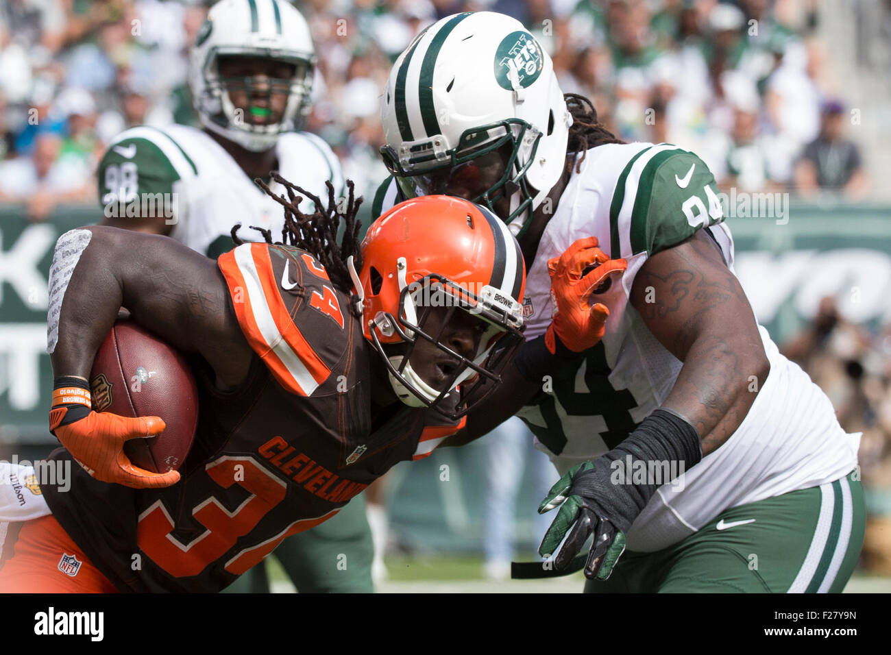 East Rutherford, New Jersey, USA. 13th Sep, 2015. Cleveland Browns ...