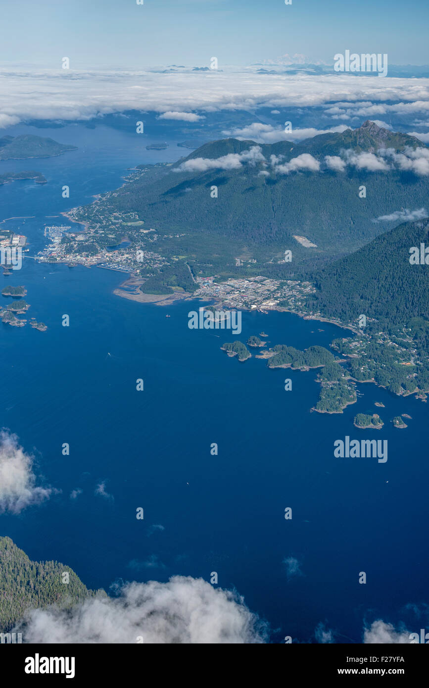 Aerial view of Sitka, Alaska Stock Photo - Alamy