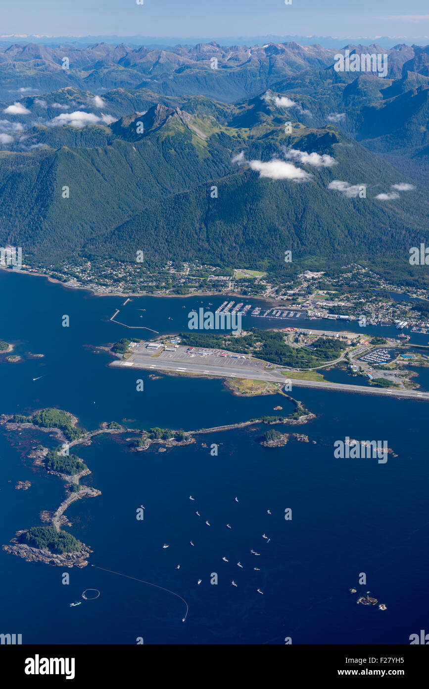 Aerial view of Sitka, Alaska Stock Photo - Alamy