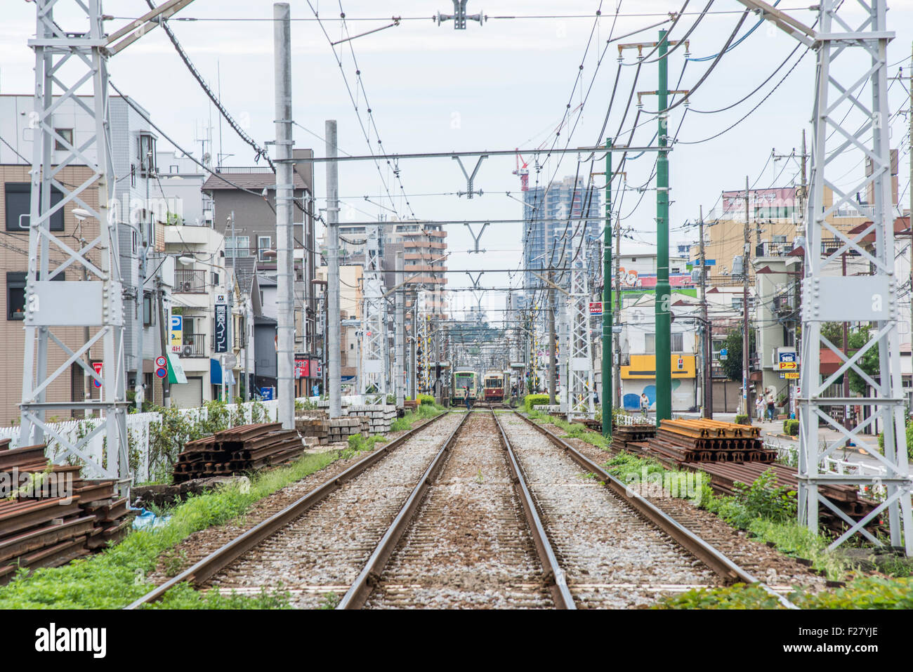 Tokyo toden arakawa tram line station hi-res stock photography and ...