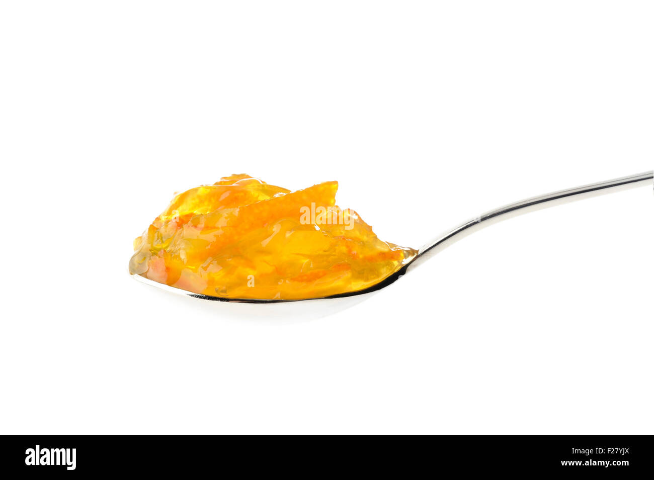 Homemade orange Jam in spoon Stock Photo - Alamy