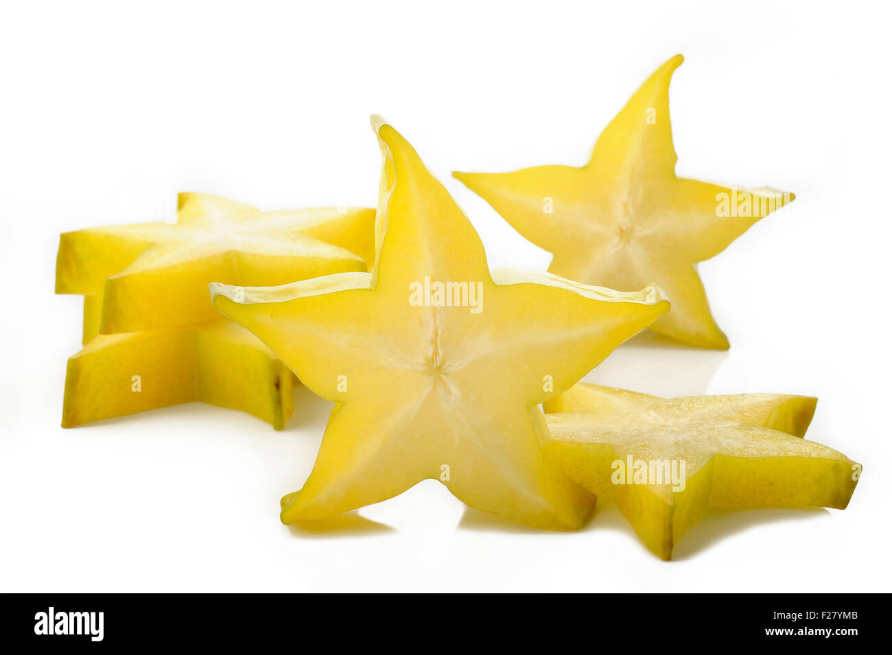star fruit on white background Stock Photo - Alamy