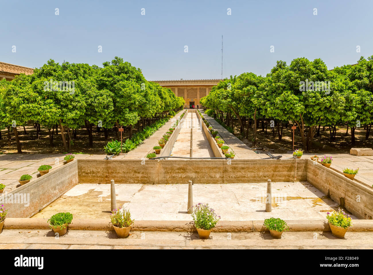 Shiraz Citadel garden view Stock Photo - Alamy