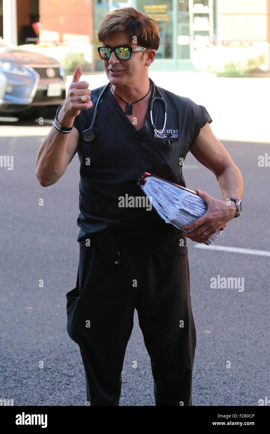 Dr Robert Rey plastic surgeon to the stars out and about in Beverly ...