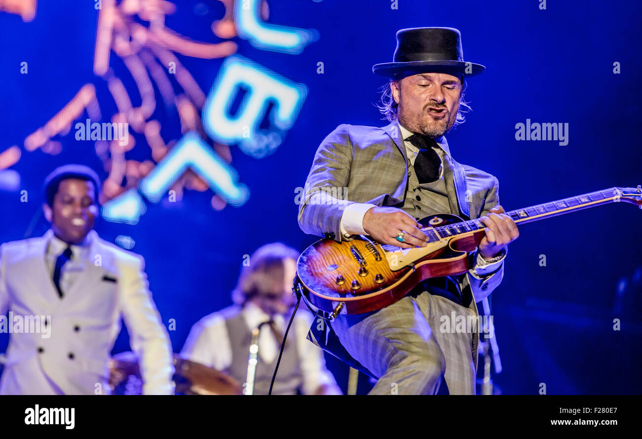 Detroit, Michigan, USA. 8th Sep, 2015. NALLE COLT of VINTAGE TROUBLE ...